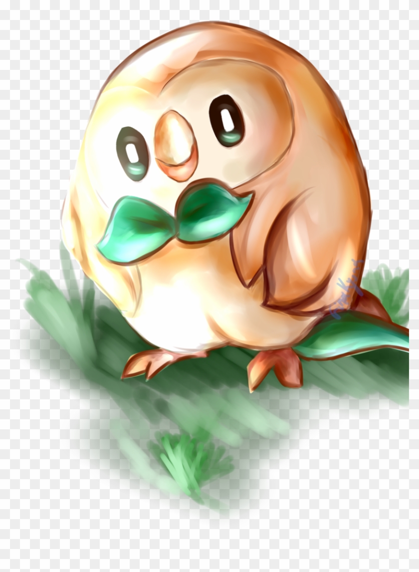 Pokemon Sun/moon [rowlet] By Ginakyona - Pokémon Sun And Moon - Free ...